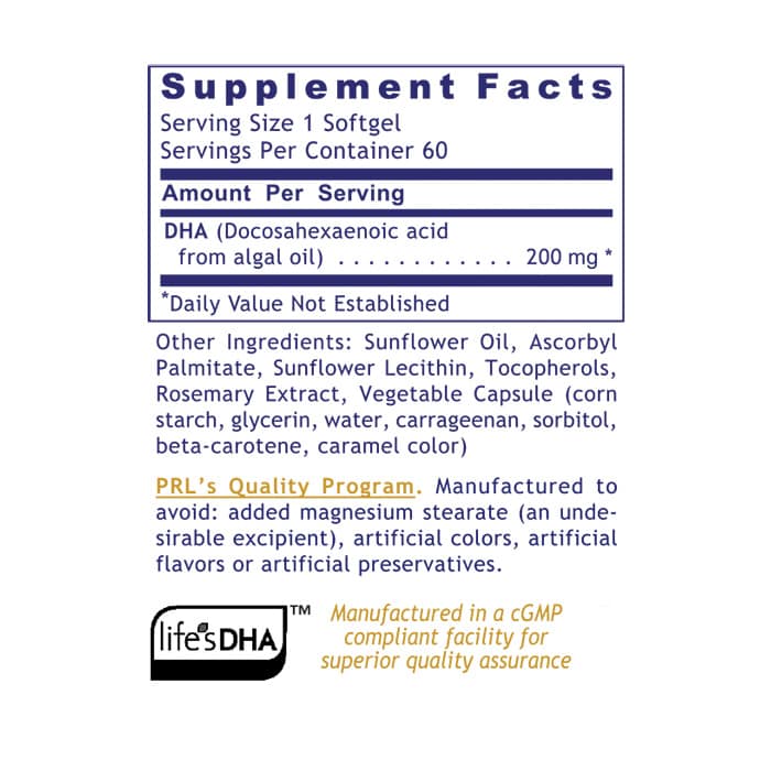 Premier DHA for Brain,Nerves, Eyes and Heart Health