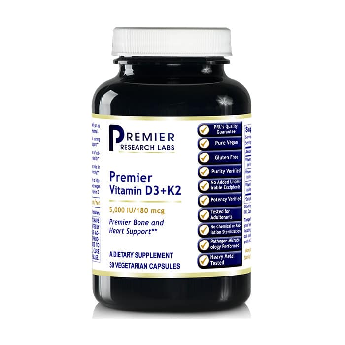 Premier Vitamin D3+K2 forBone and Heart Support